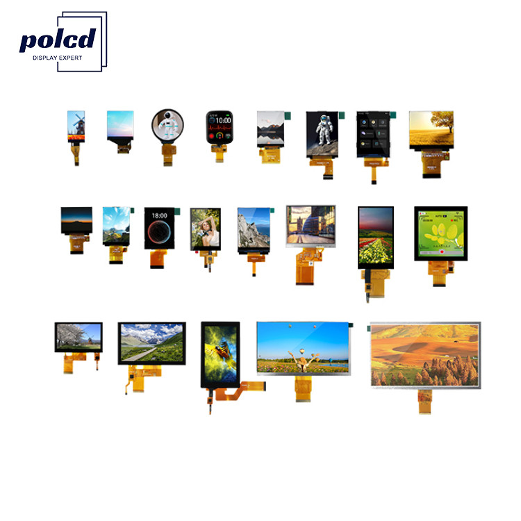 Polcd Custom TFT LCD 0,96 ~ 10,1" LCM IPS Screen 2.4 2.8 3 3.5 4.3 5 7 cali Panel dotykowy TFT ...